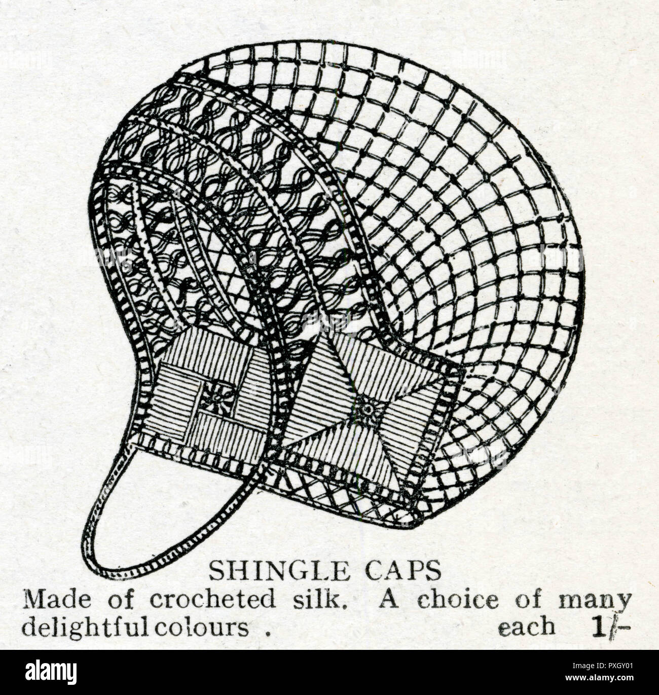 Women's shingle cap 1929 Stock Photo - Alamy