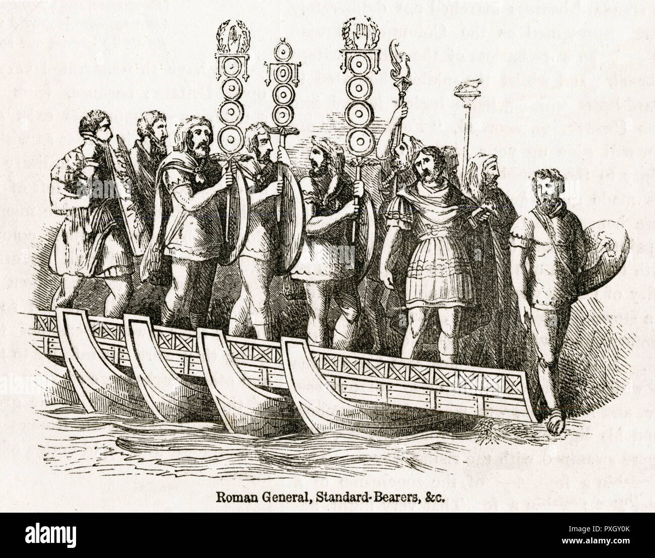 Roman standard bearers Stock Photo - Alamy