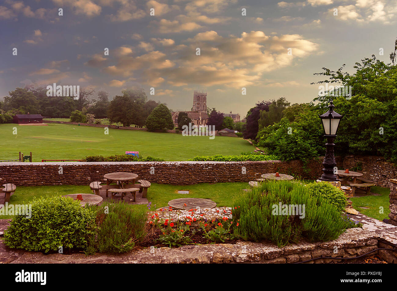 The English countryside - early morning - sunrise Stock Photo - Alamy