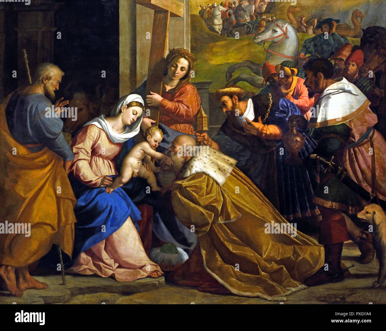 Adoration of the Magi in the Presence of Saint Helen 1525 -1526 Palma ...