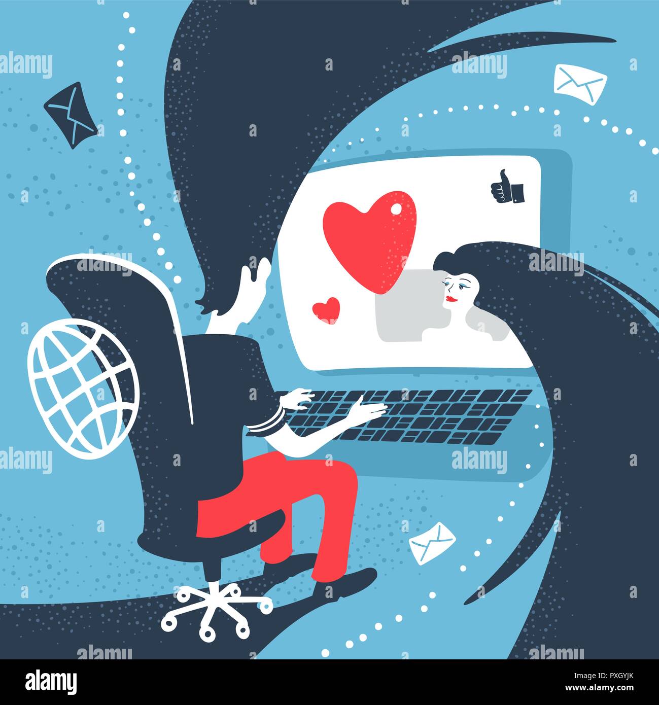 Heart monitor girl Stock Vector Images - Alamy