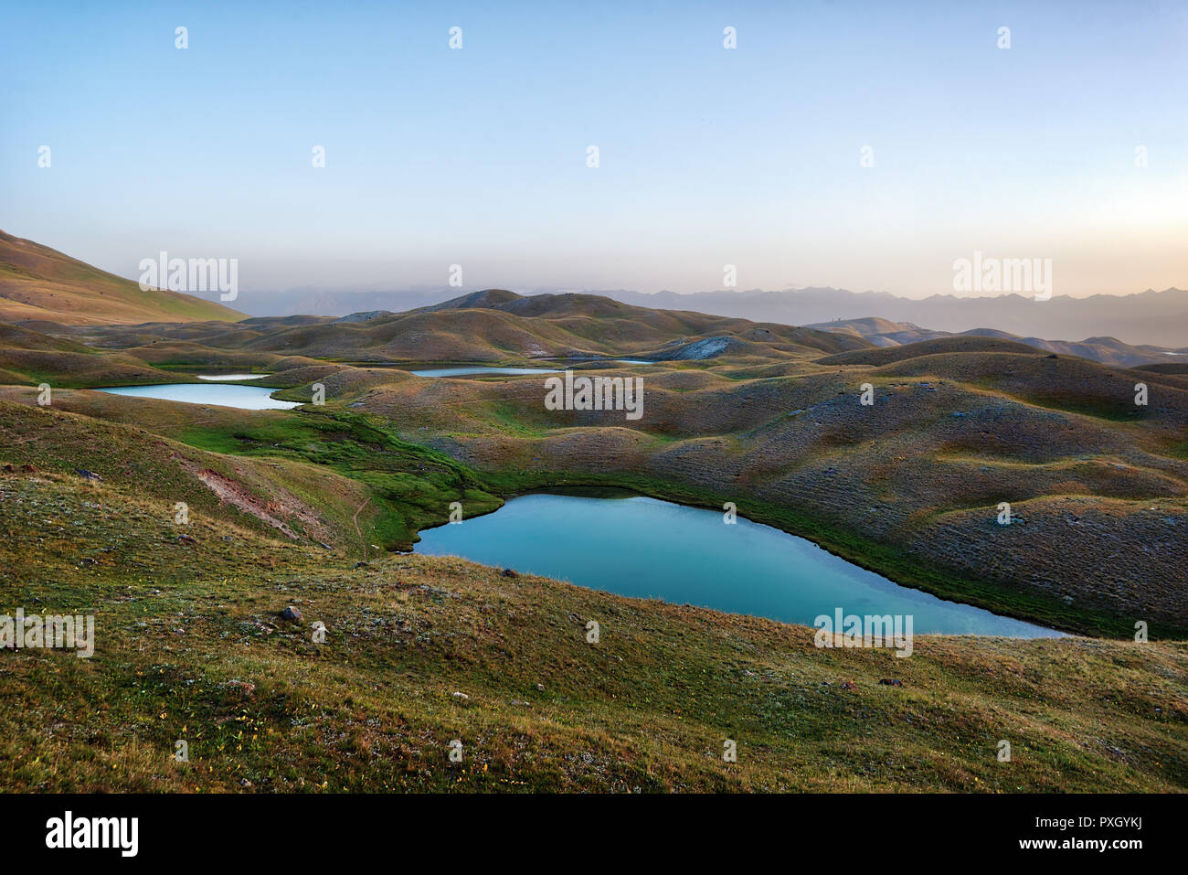 Mount Lenin seen from Basecamp in Kyrgyzstan taken in August 2018 Stock ...
