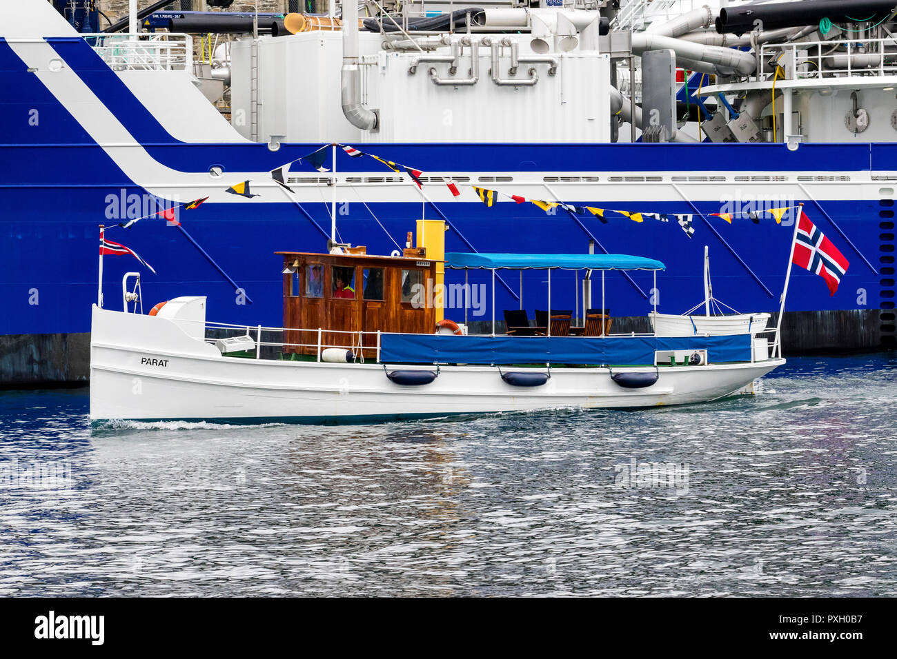 Old fire boat Parat, built 1893, now restored to yacht, motor boat. in ...