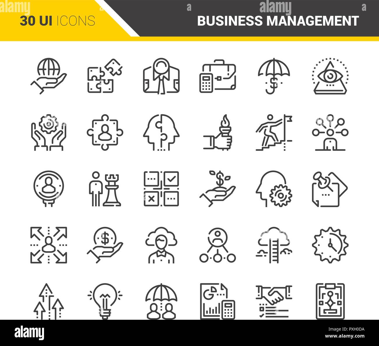 Time management planning icons Stock Vector Images - Alamy