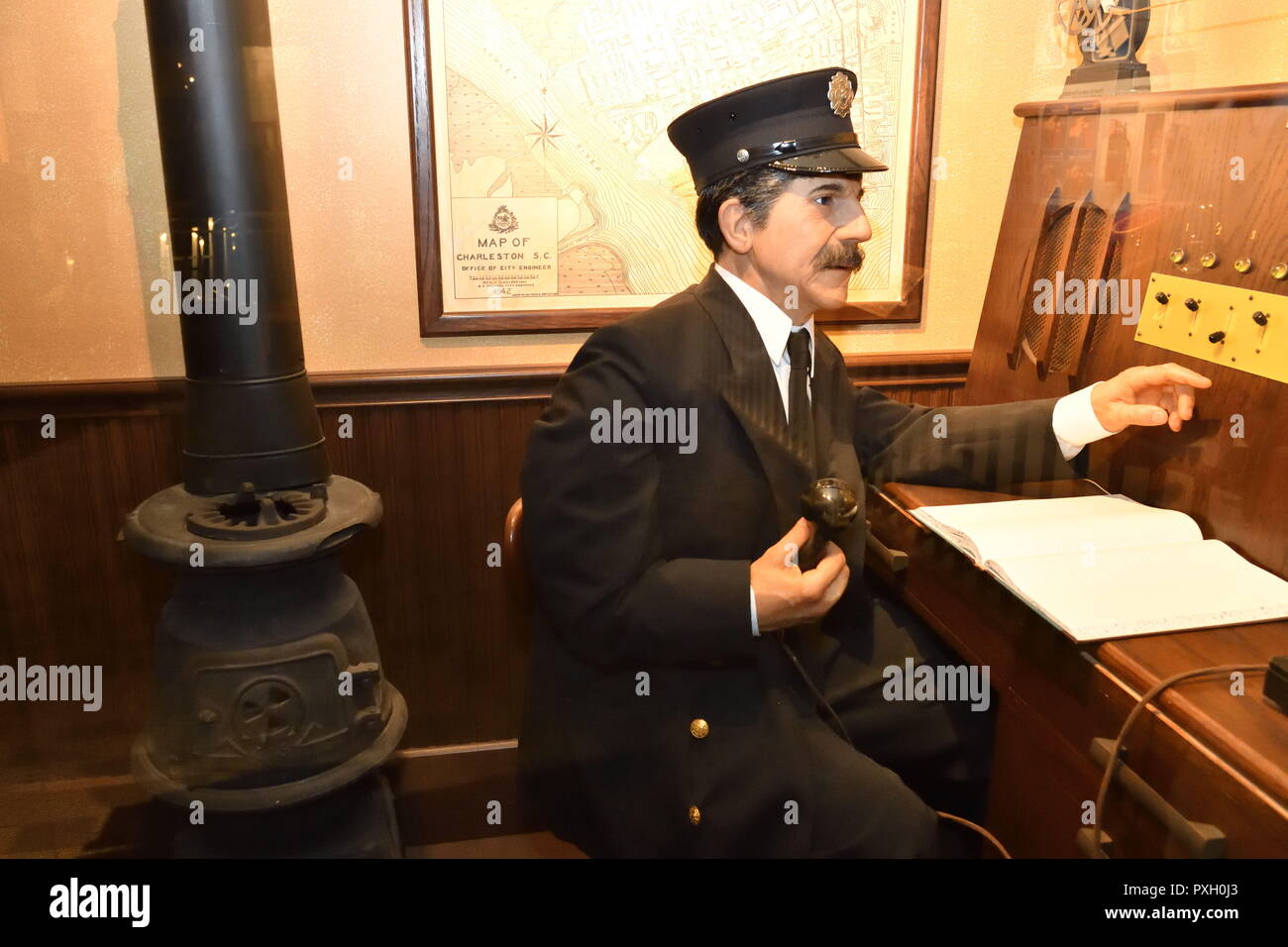 Historical Fire Engines of the 1920s and 1930s Plus a Radio Operator at ...