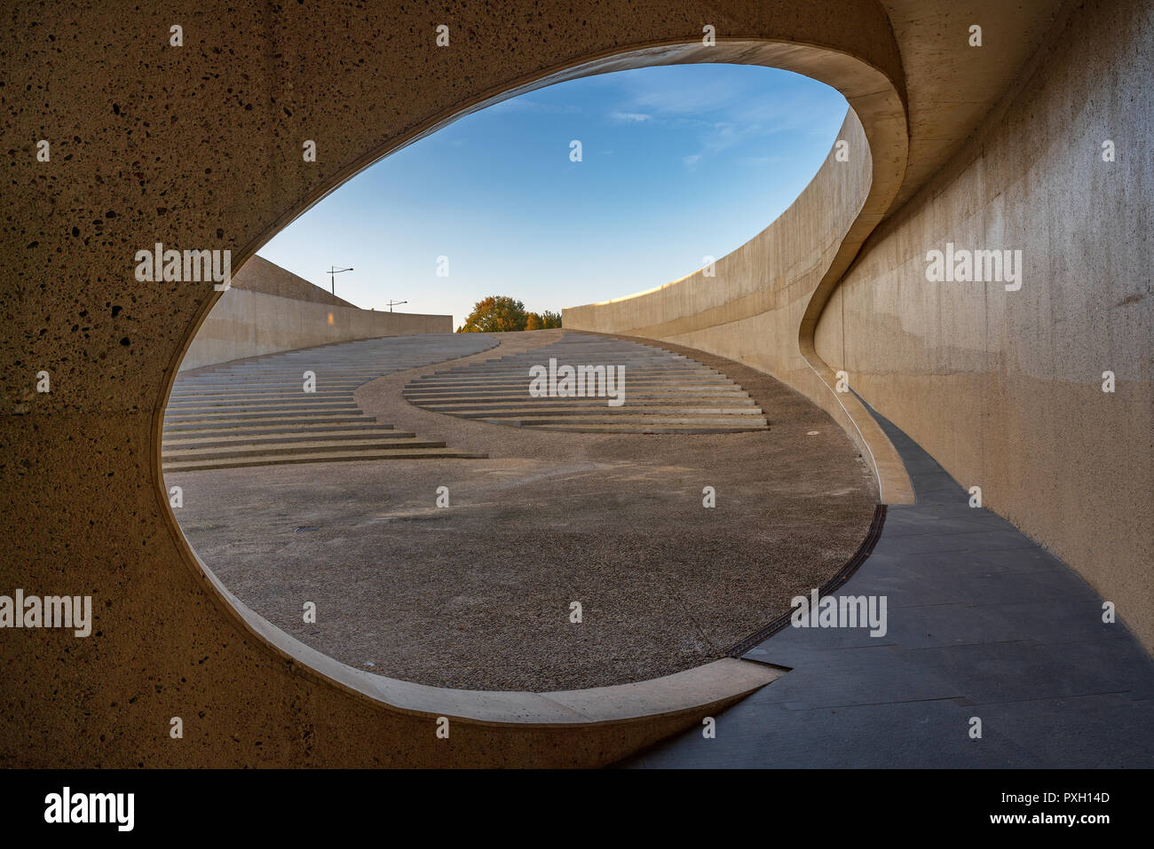an underpass with stairs Stock Photo - Alamy