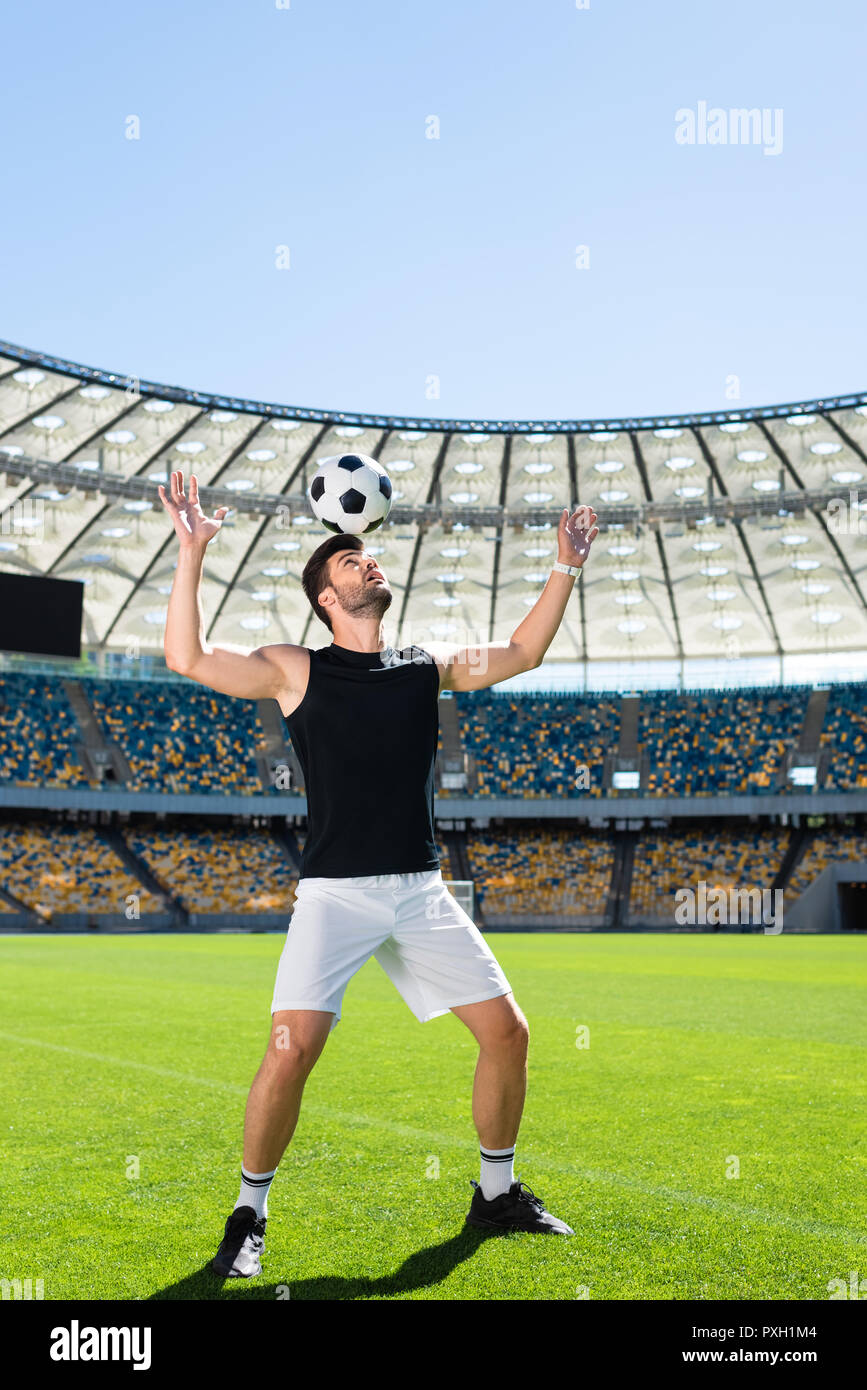 Soccer player balancing ball on hi-res stock photography and images - Alamy