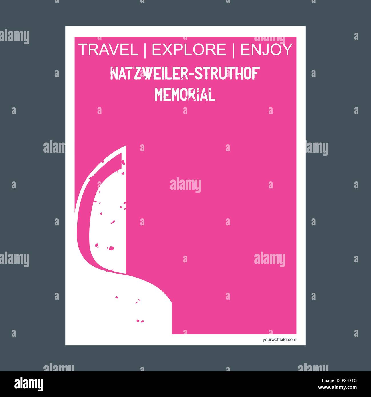 Natzweiler-struthof memorial Nazi, Germany monument landmark brochure ...