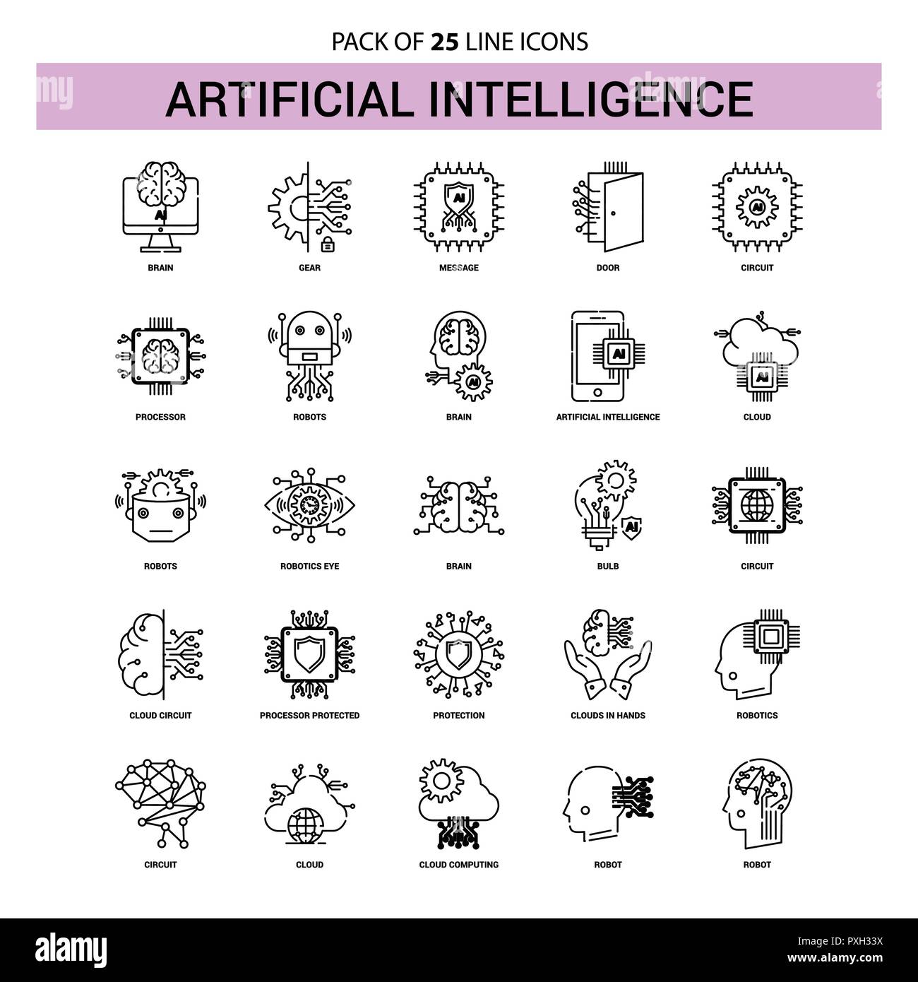 Robot hands face Stock Vector Images - Alamy