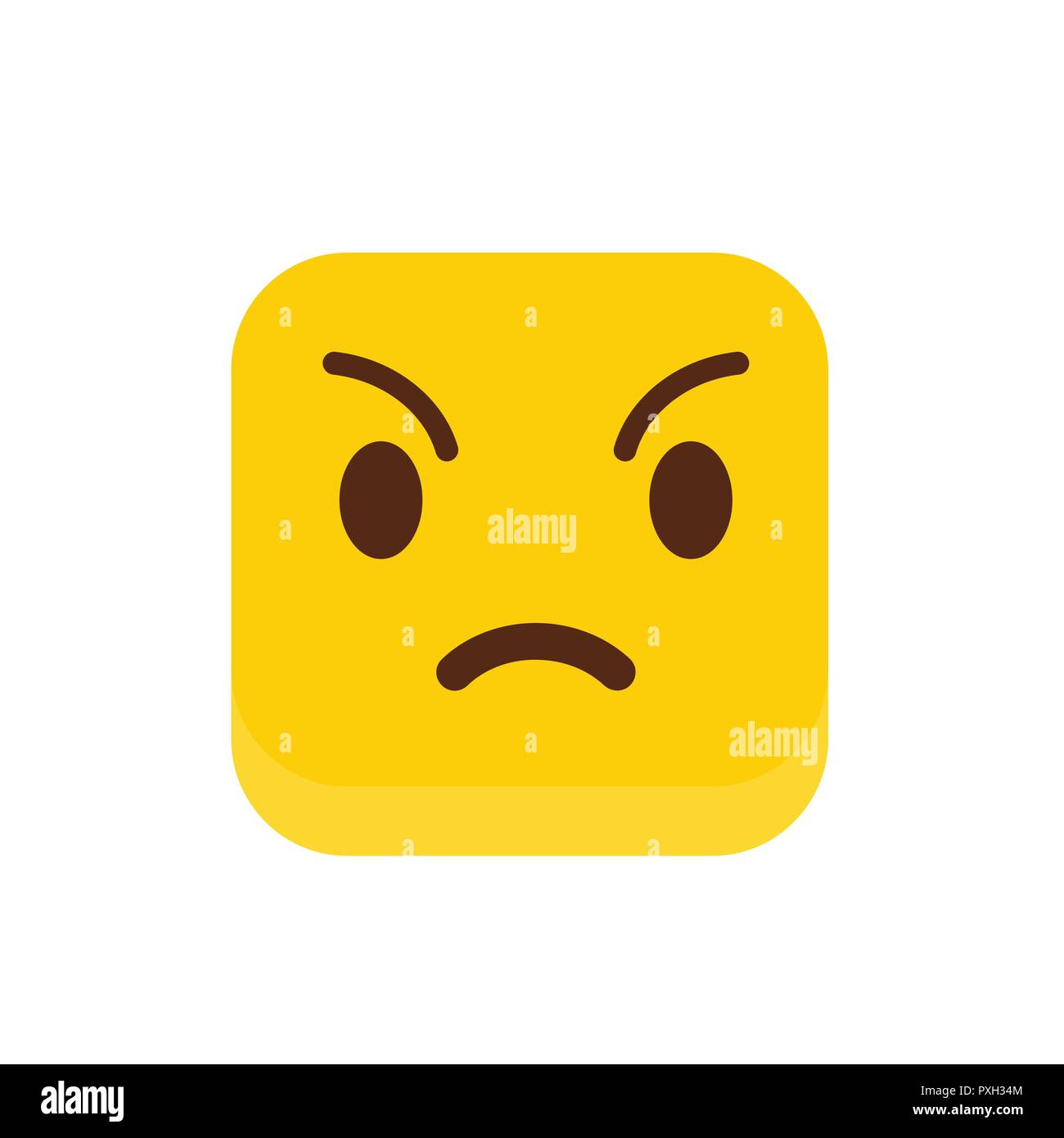 Angry emoji icon design vector Stock Vector Image & Art - Alamy