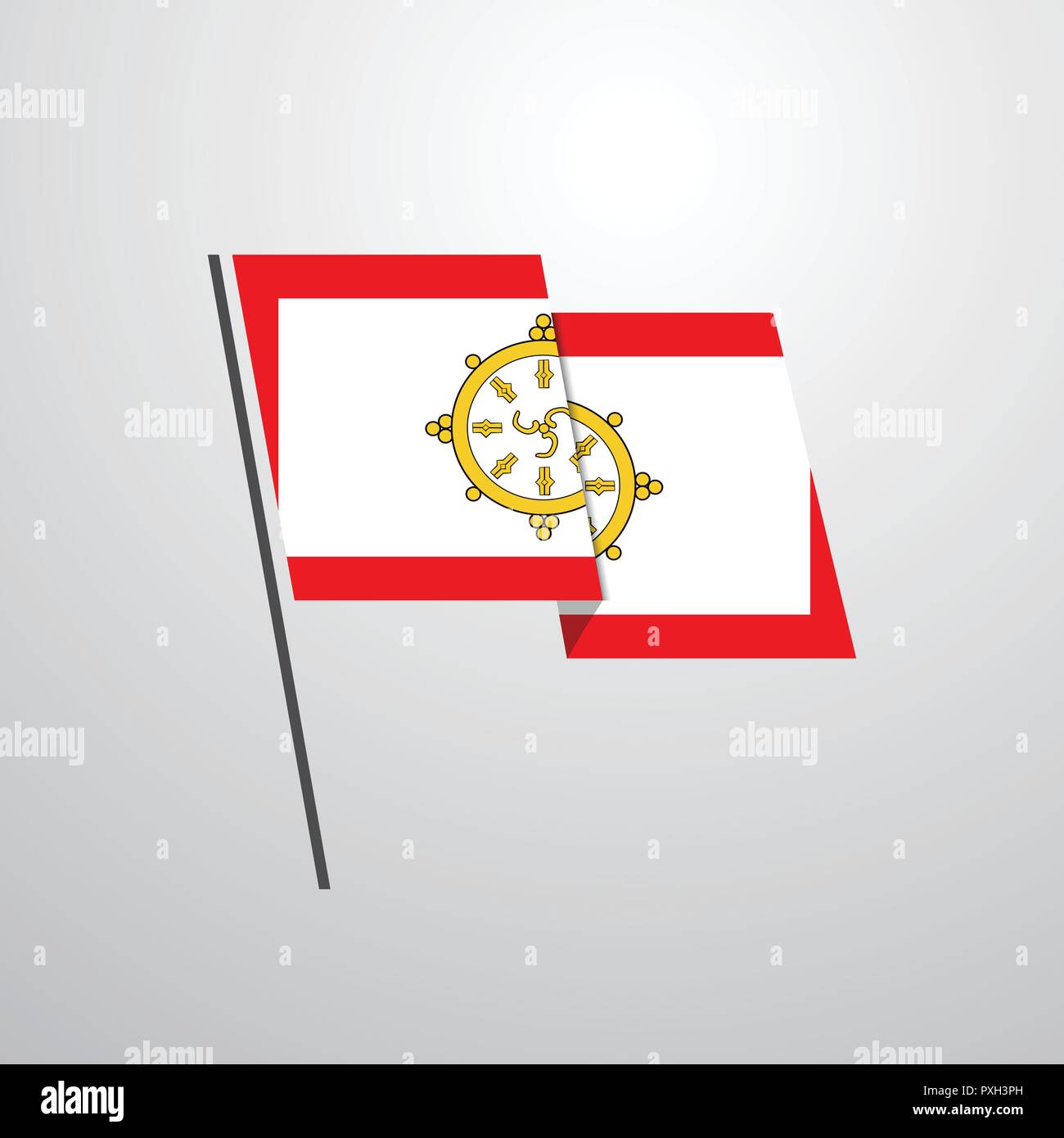 Sikkim flag Stock Vector Images - Alamy