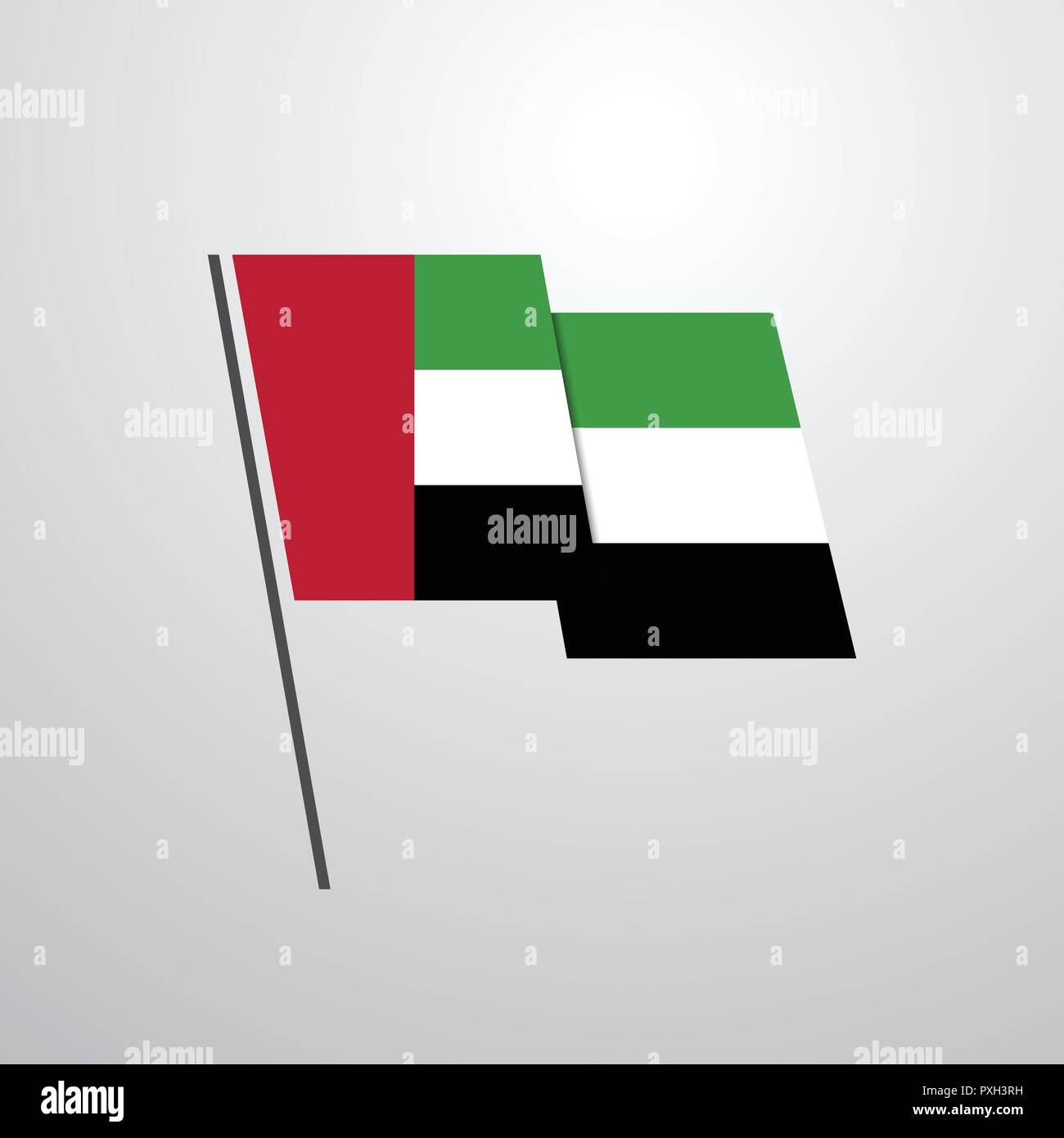 Uae flag pole Stock Vector Images - Alamy