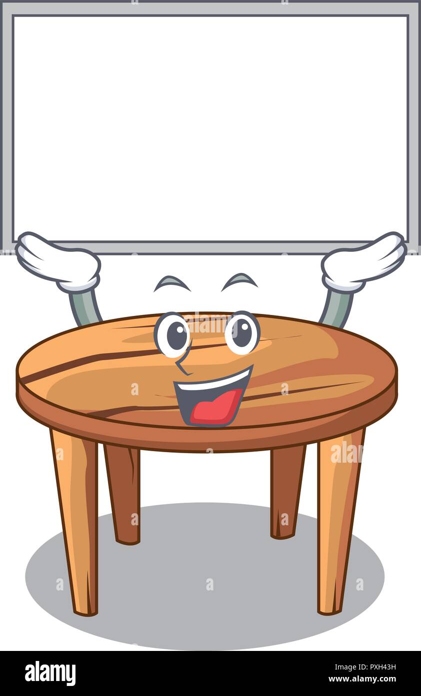 Up board character wooden table in the restaurant Stock Vector Image ...