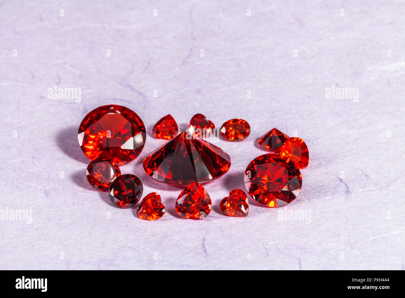 red diamond diamonds on white background Stock Photo - Alamy