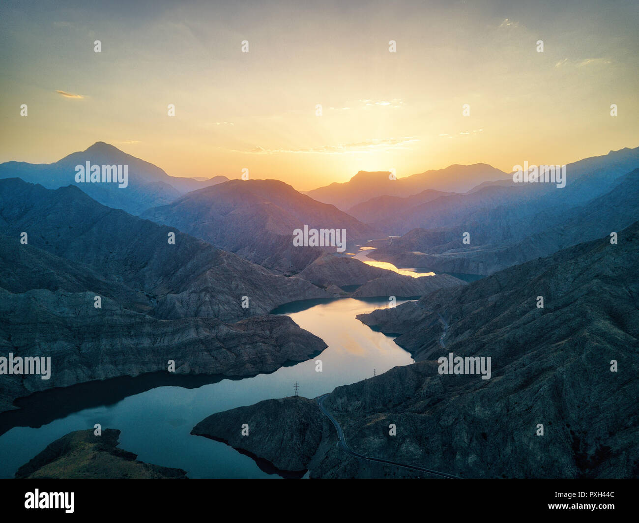 Lower Naryn River Canyon in Kyrgyzstan taken in August 2018 Stock Photo ...