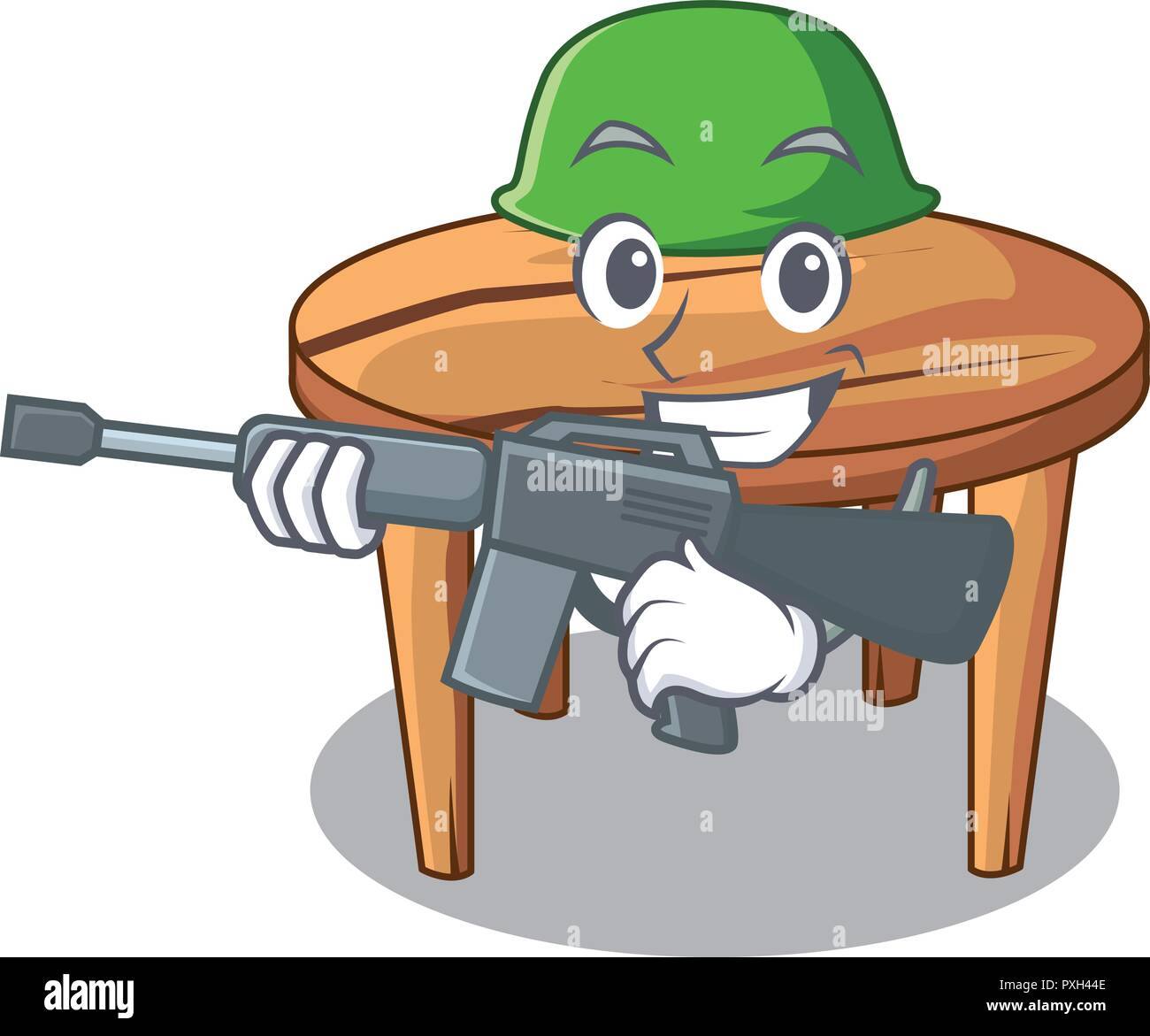 Army character wooden table in the restaurant Stock Vector Image & Art ...