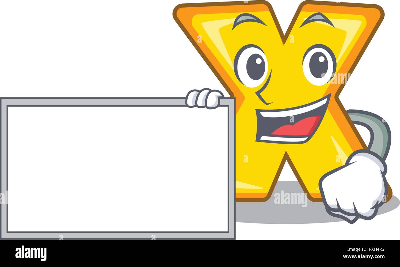 With board character cartoon multiply sign for logo Stock Vector Image ...