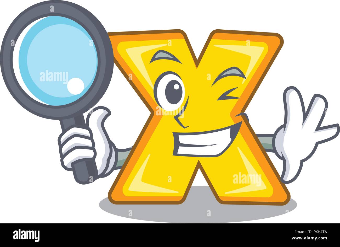 Detective cartoon multiply of a delete sign Stock Vector Image & Art ...