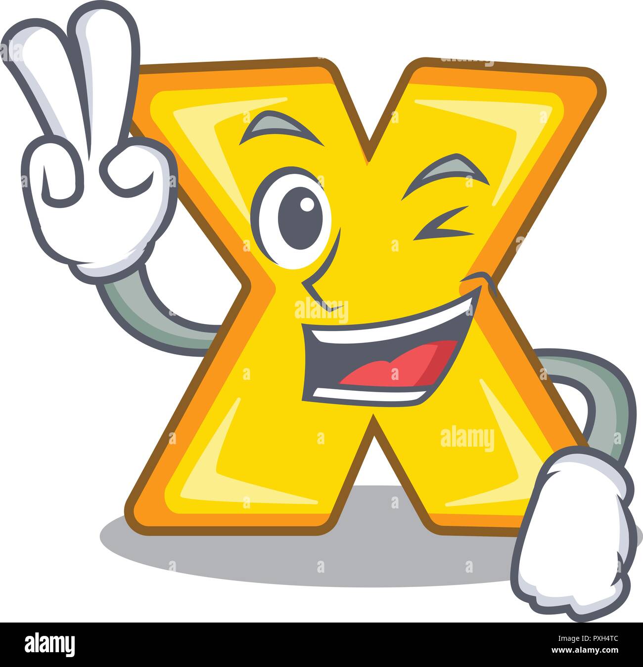 Two finger cartoon multiply of a delete sign Stock Vector Image & Art ...