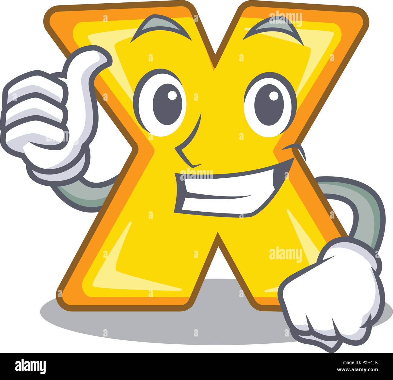Thumbs up cartoon multiply of a delete sign Stock Vector Image & Art ...