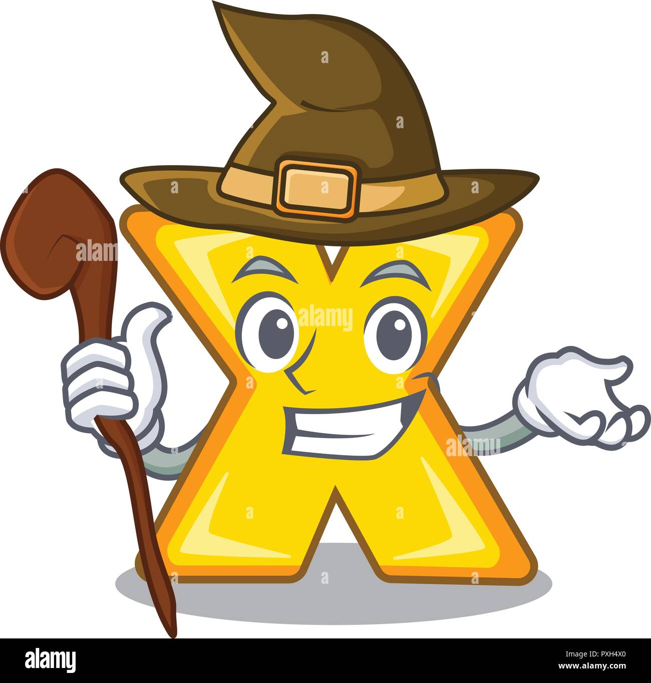 Witch cartoon multiply sign for calculate math Stock Vector Image & Art ...