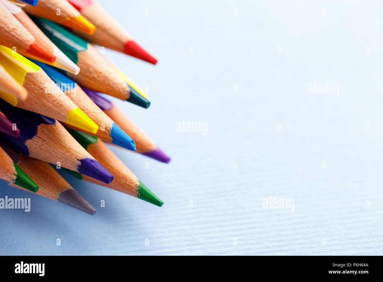 Bright sharp pencils are ready for drawing Stock Photo - Alamy