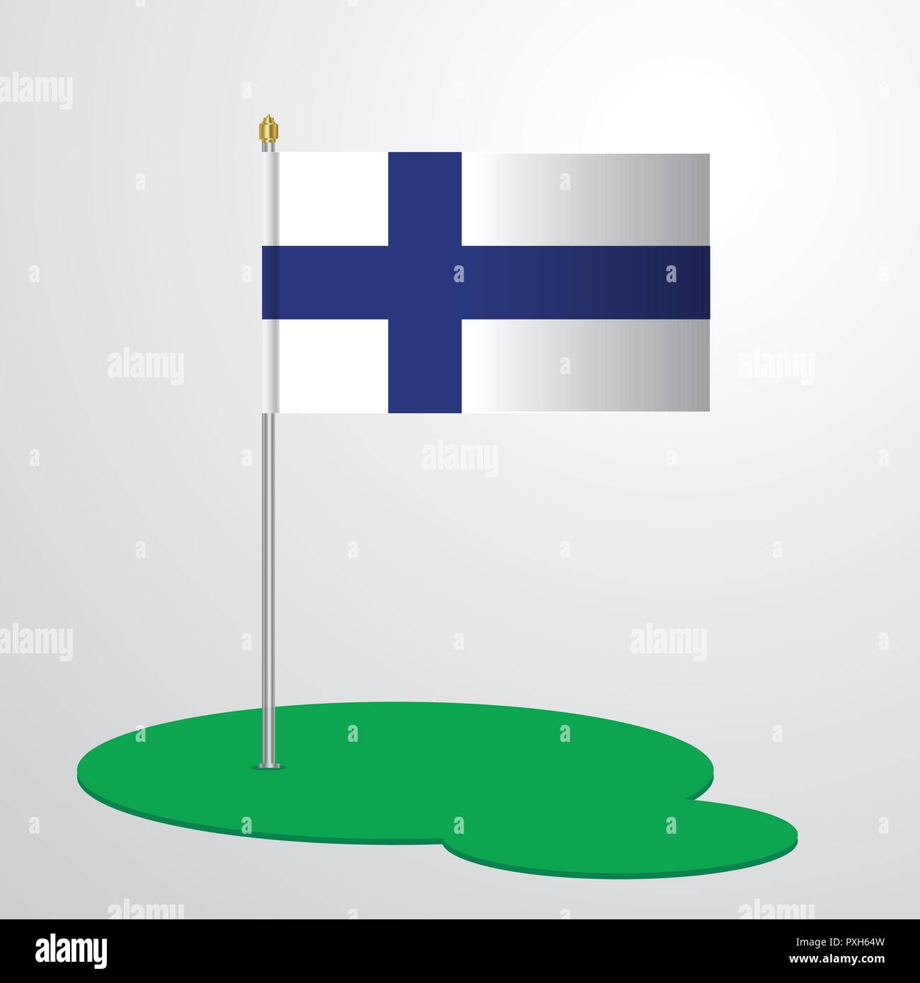 Wavy finnish flag hi-res stock photography and images - Alamy