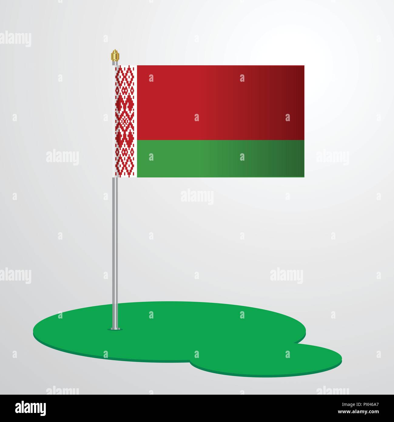 Belarusian waving flag Stock Vector Images - Alamy