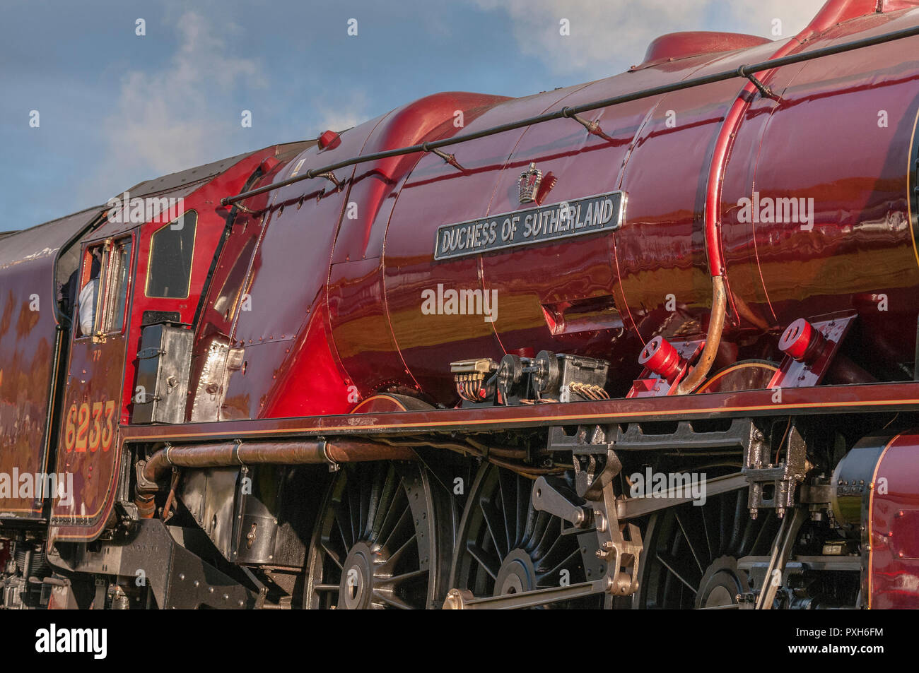 Steam Locomotive Duchess Sutherland 46233 Stock Photos & Steam ...
