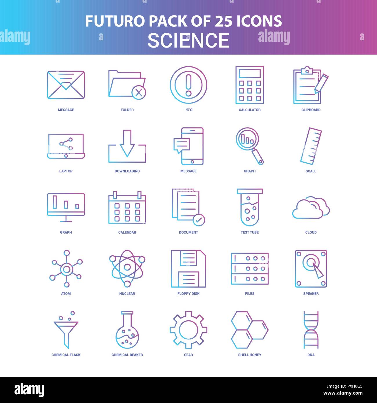 Pink line dna symbol icon hi-res stock photography and images - Alamy