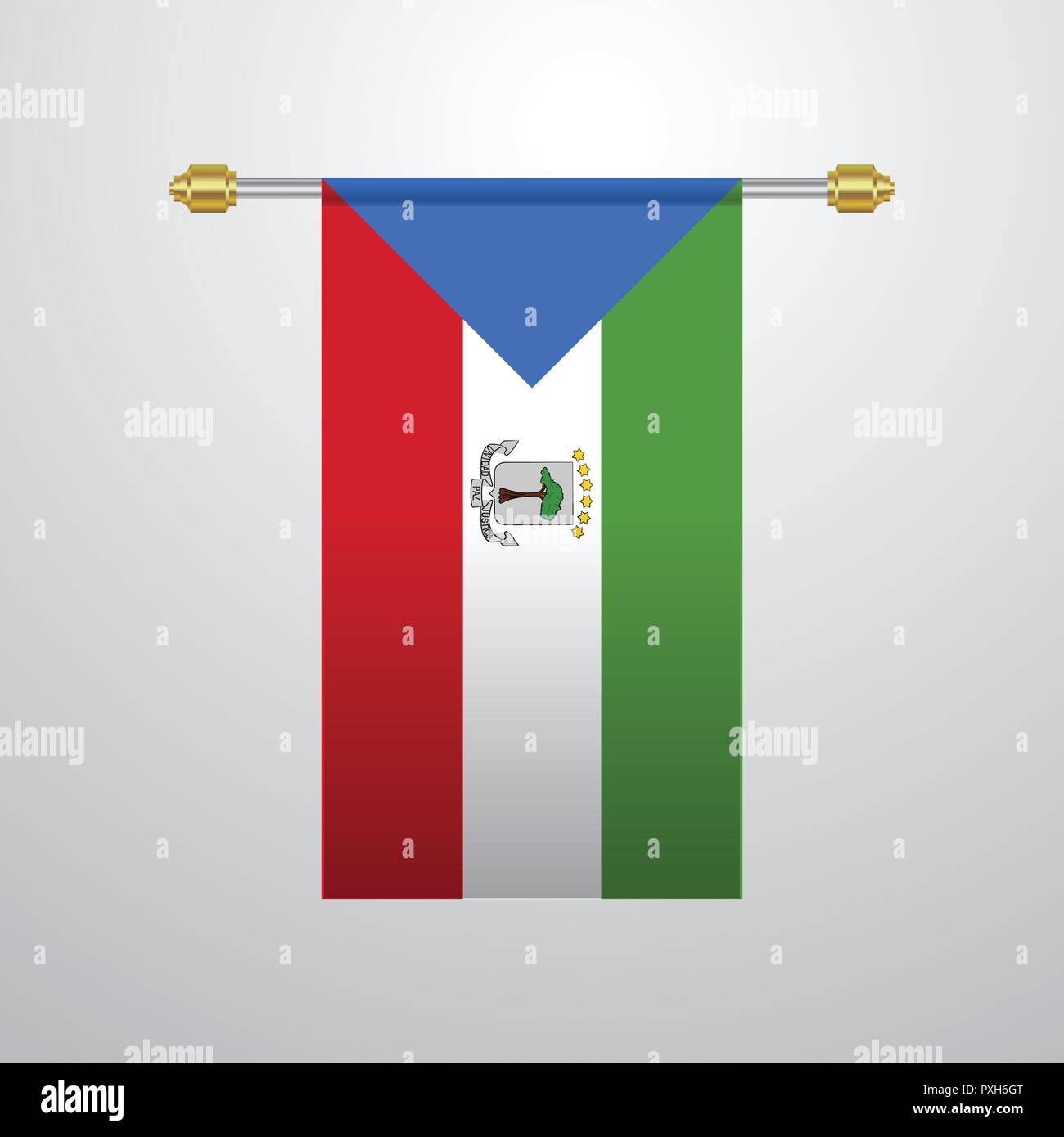 Equatorial Guinea hanging Flag Stock Vector Image & Art - Alamy