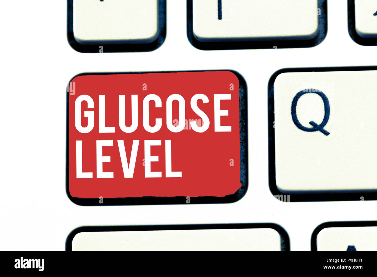 Handwriting text writing Glucose Level. Concept meaning Amount of ...