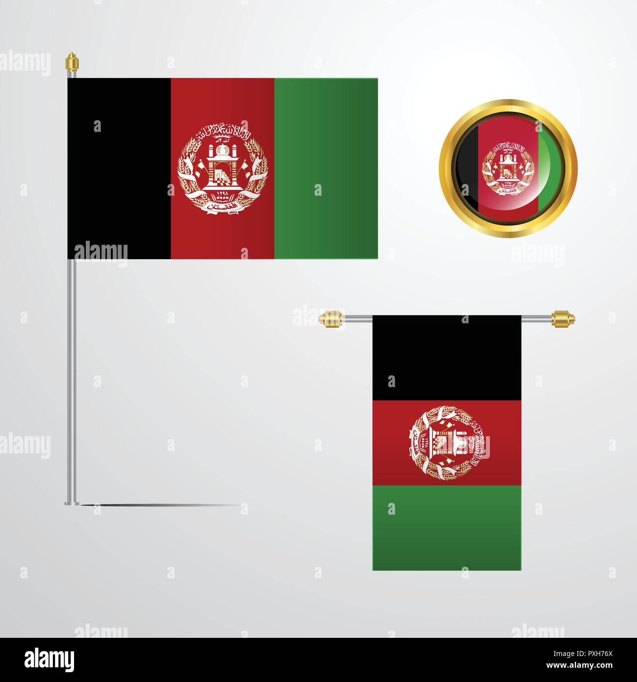 Flag of afg Stock Vector Images - Alamy