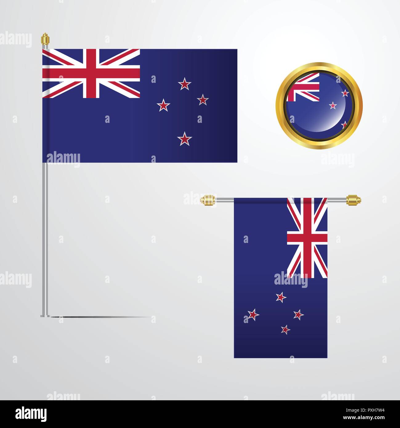 Nzl new flag Stock Vector Images - Alamy