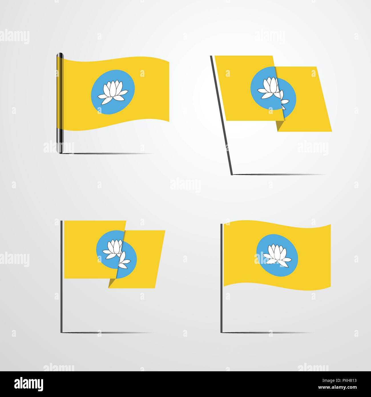 Kalmykia flag Stock Vector Images - Alamy