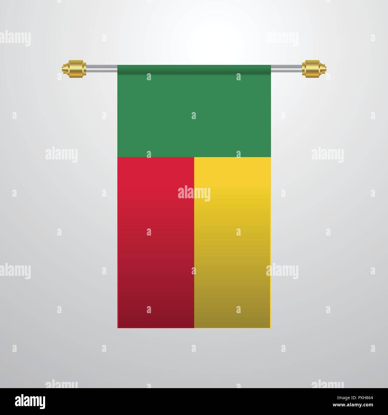 Wavy flag of benin hi-res stock photography and images - Alamy