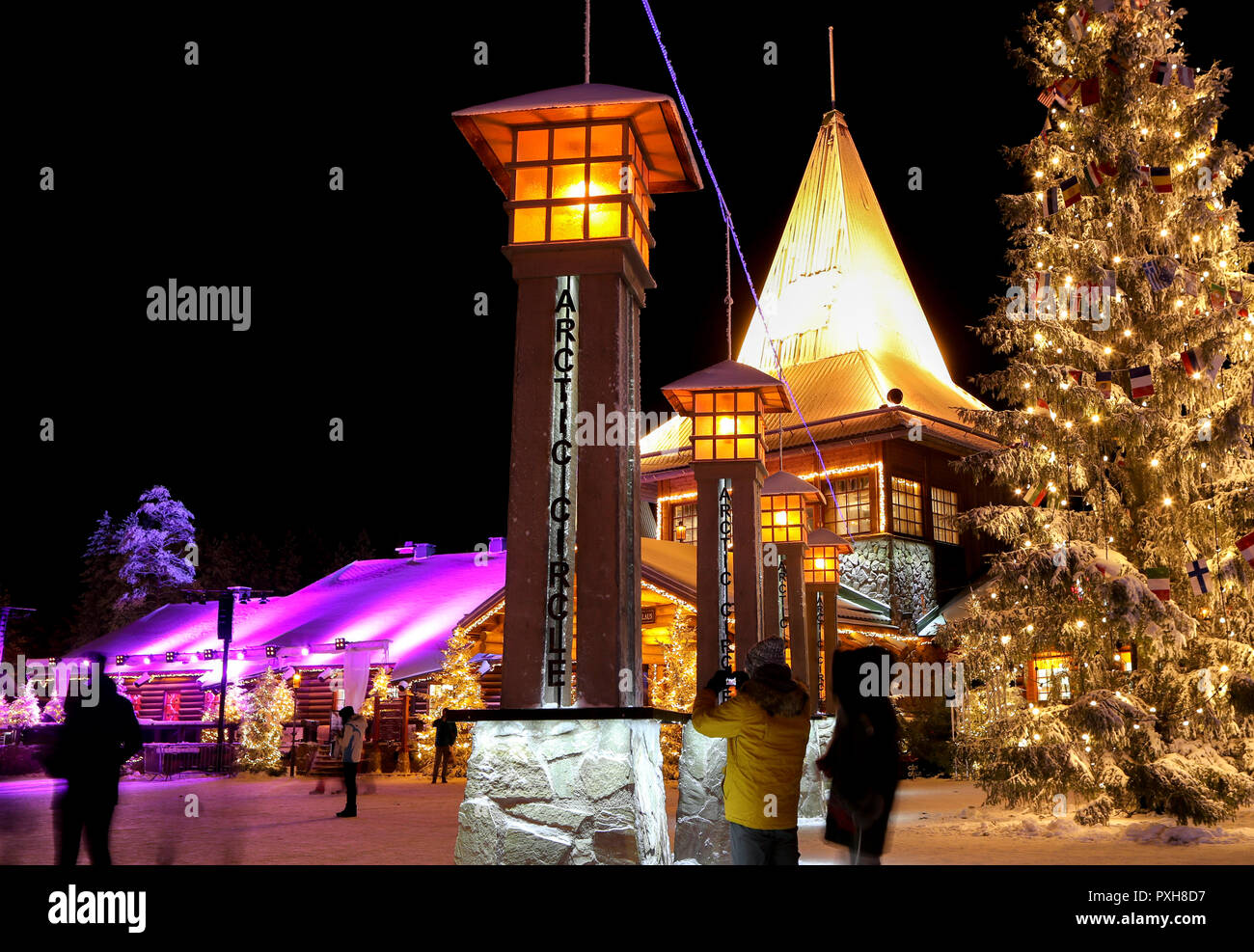 A view of the Santa Claus Village, in Rovaniemi, Finland. Rovaniemi is ...