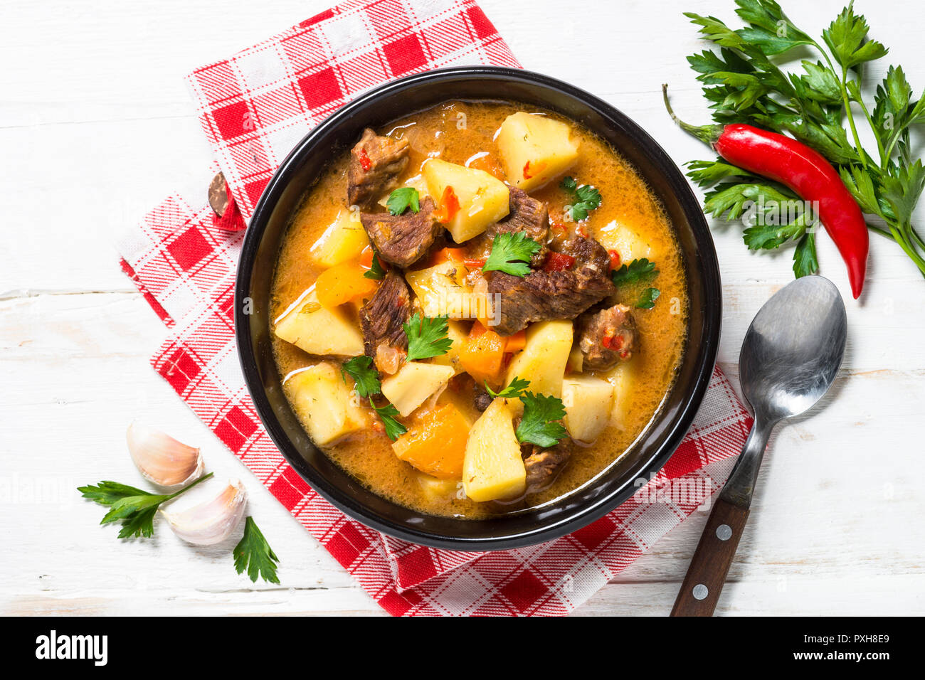 Czech beef goulash hi-res stock photography and images - Alamy