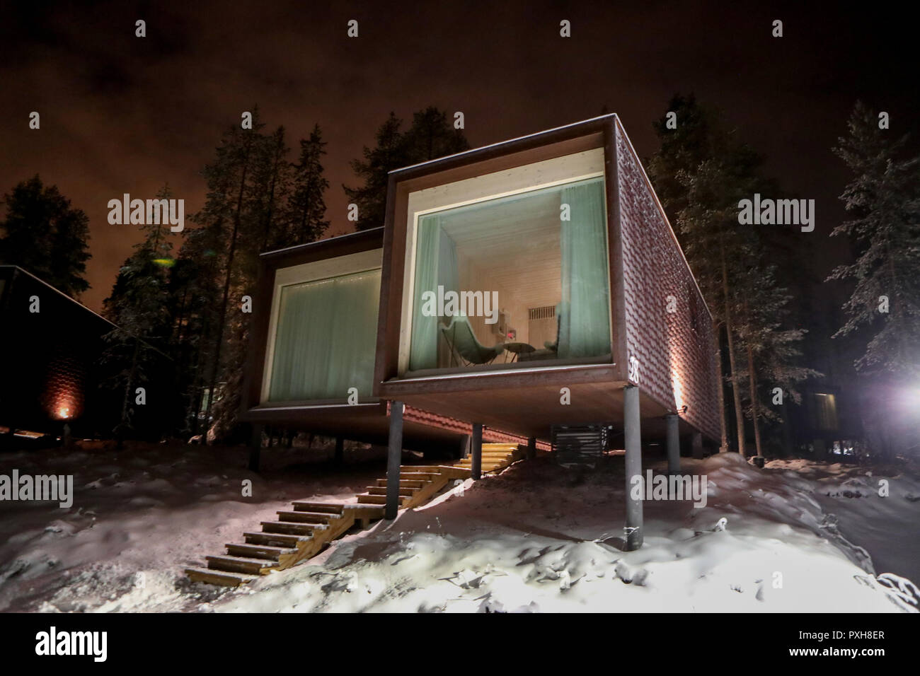 Arctic treehouse hotel finland hi-res stock photography and images - Alamy