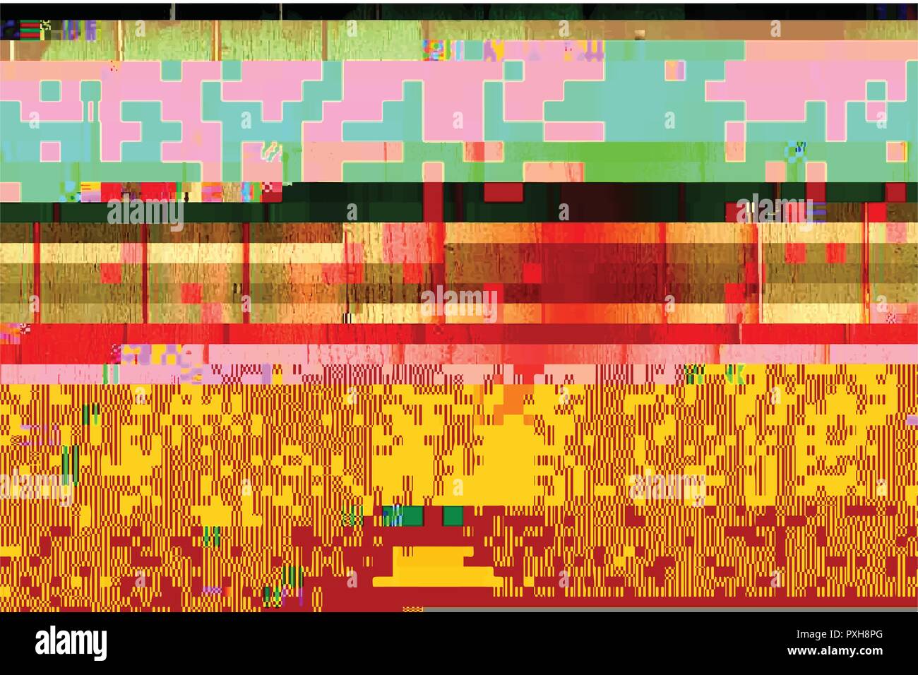Color Glitched Background Stock Vector Image & Art - Alamy