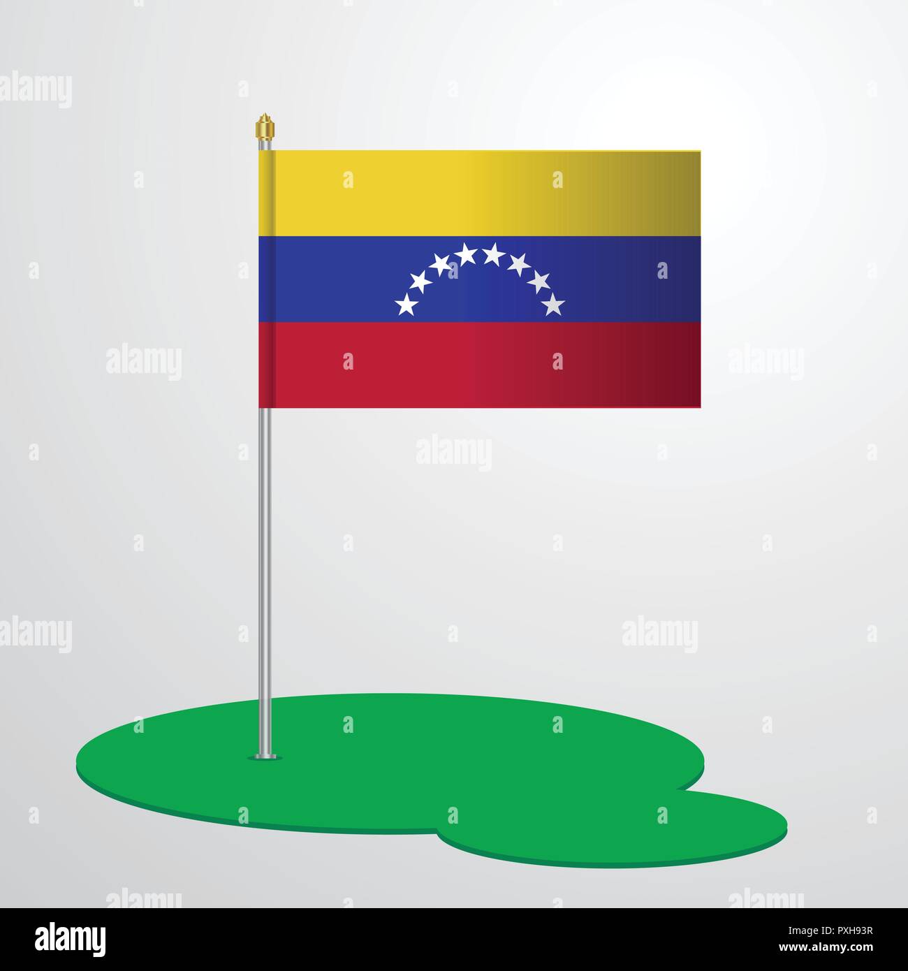 Vector flagpole with venezuela flag hi-res stock photography and images ...