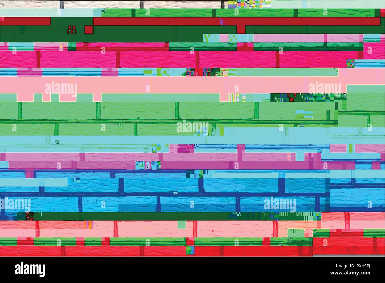 Color Glitched Background Stock Vector Image & Art - Alamy