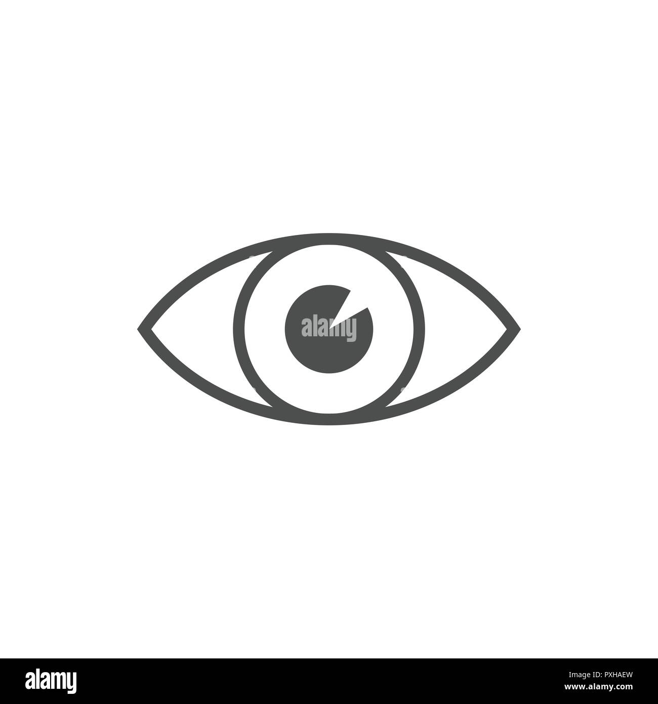 Eye icon vector hi-res stock photography and images - Alamy