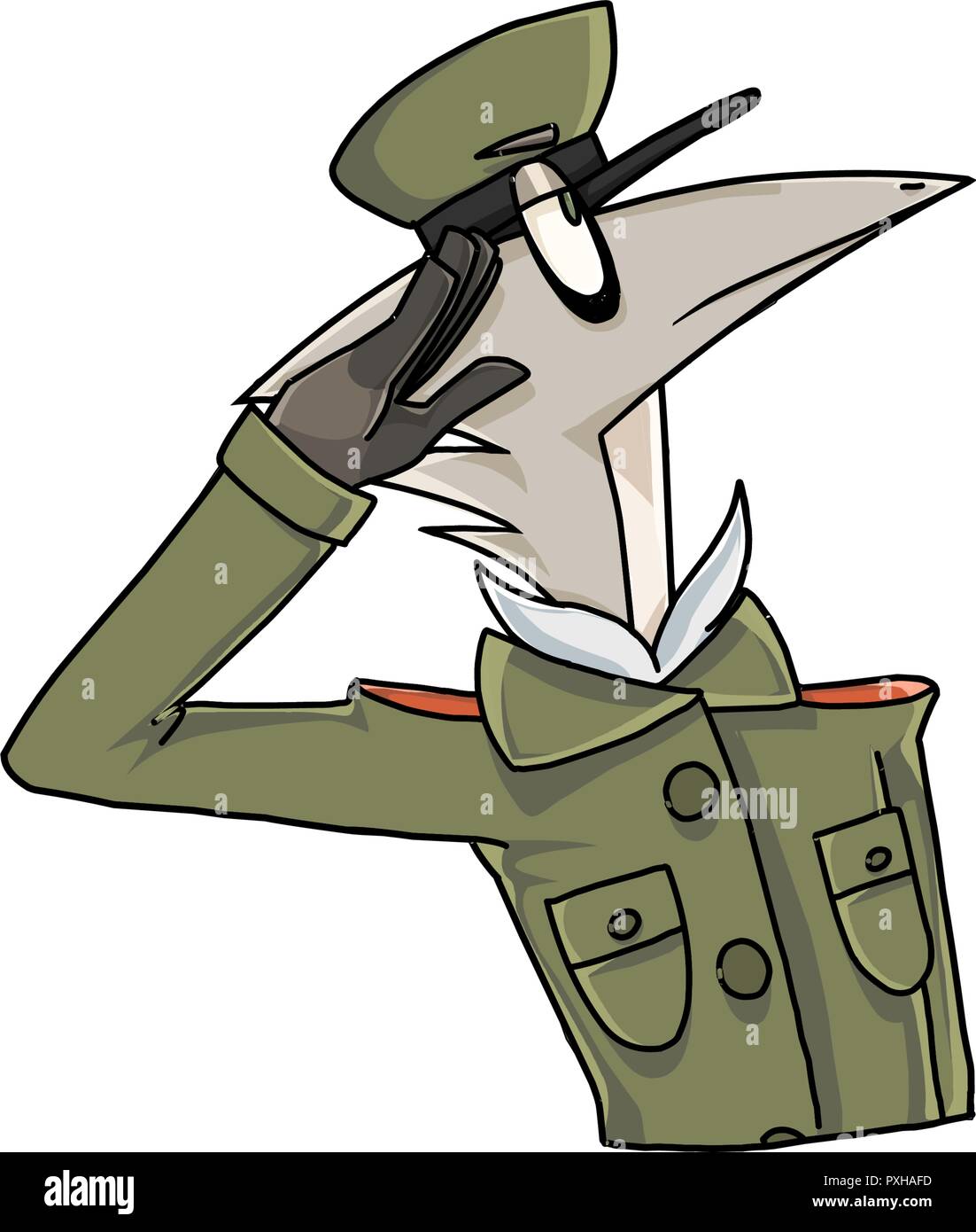 Military Hero salutes Stock Vector Image & Art - Alamy