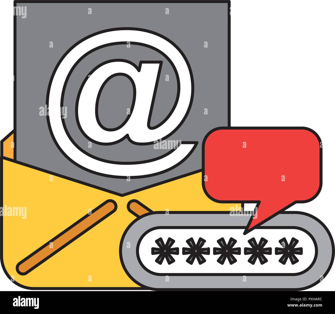 Technology safe scam alert Stock Vector Images - Alamy