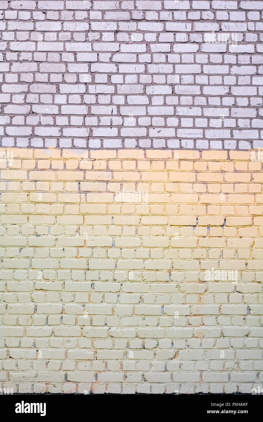 Yellow and gray stone bricks wall texture. Urban paintetd bricks as ...