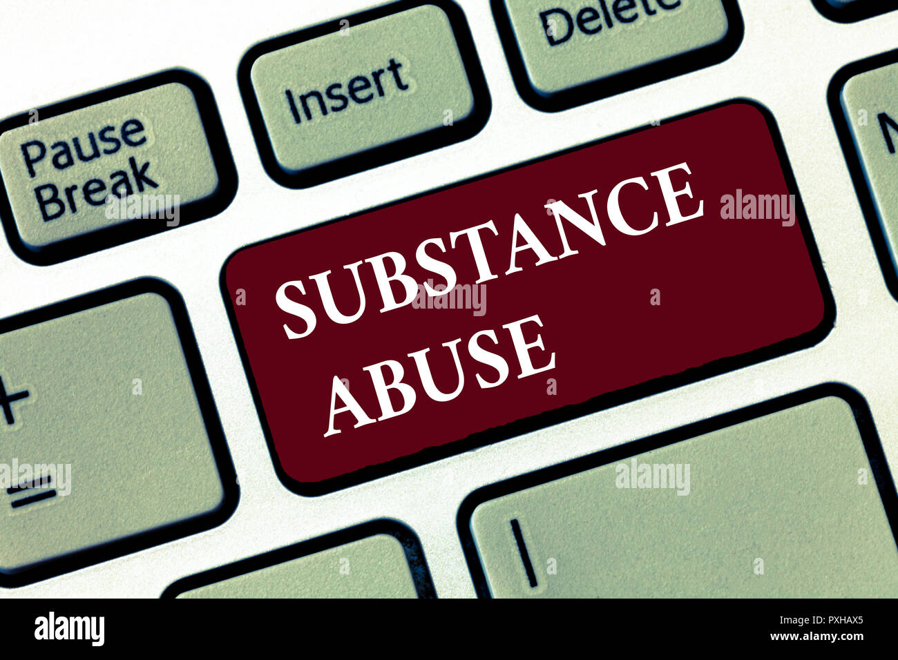 Word writing text Substance Abuse. Business concept for Excessive use ...