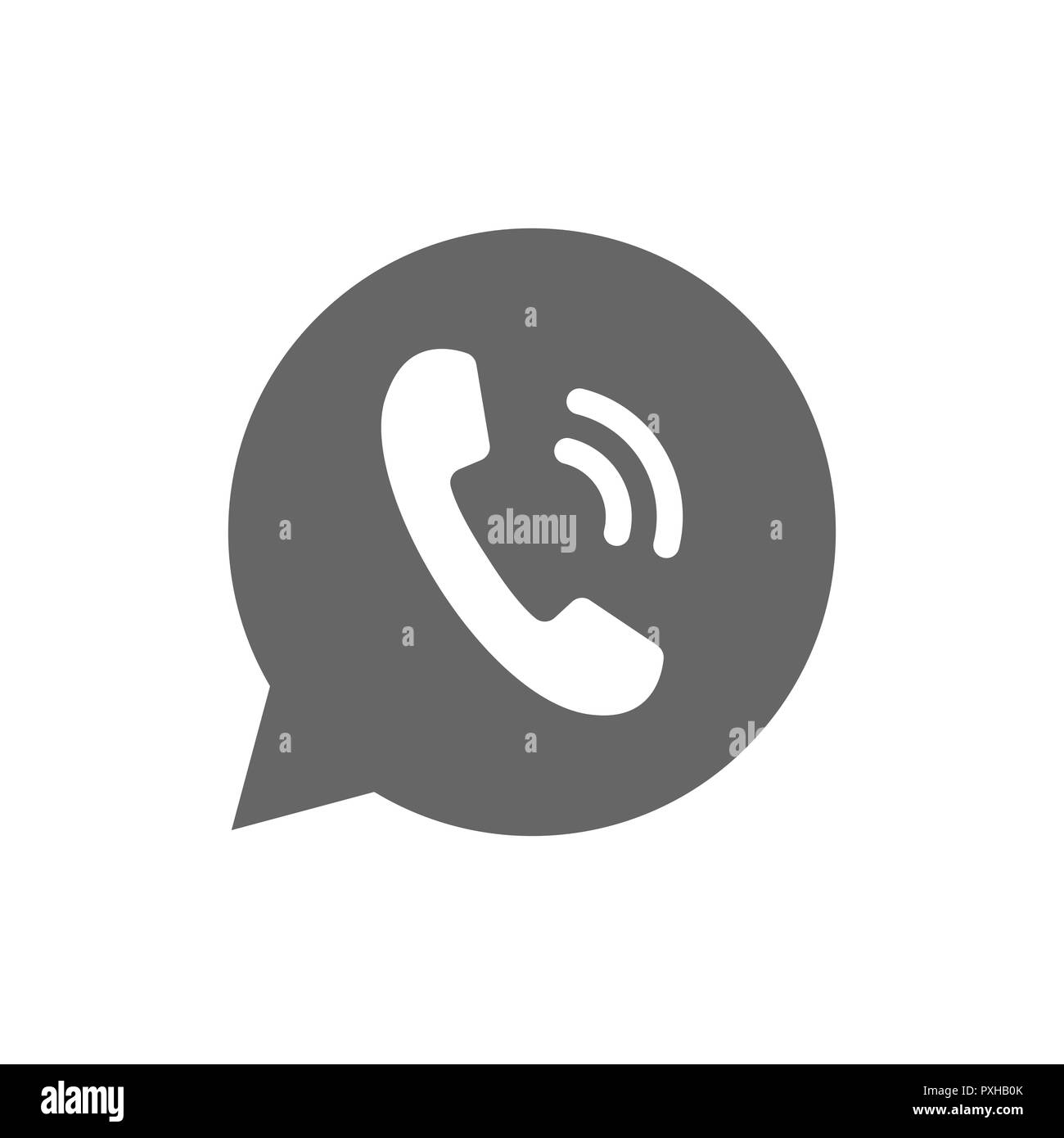 Phone icon, sign. Handset Vector illustration Flat design Stock Vector ...