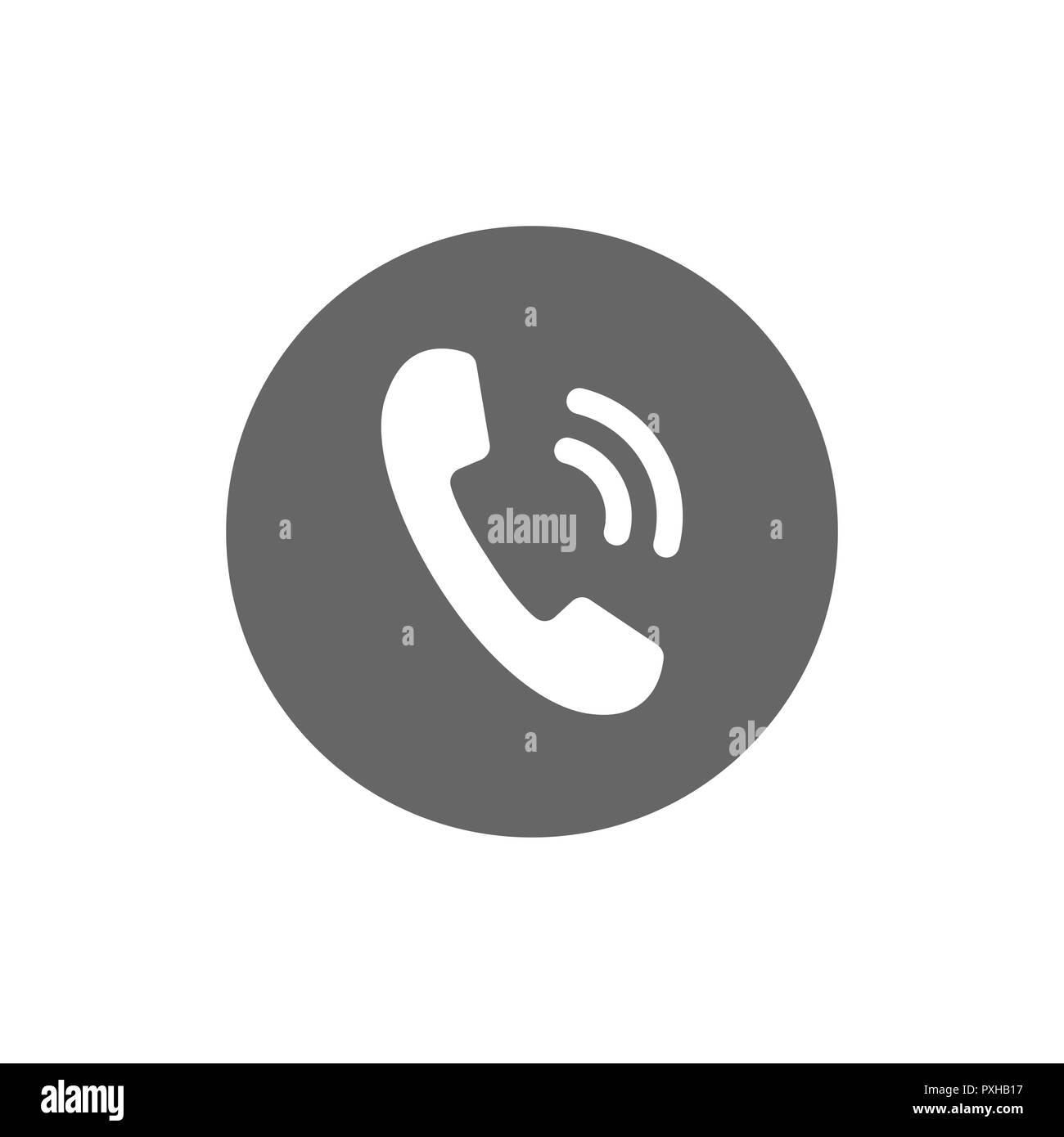 Phone icon, sign. Handset Vector illustration Flat design Stock Vector ...
