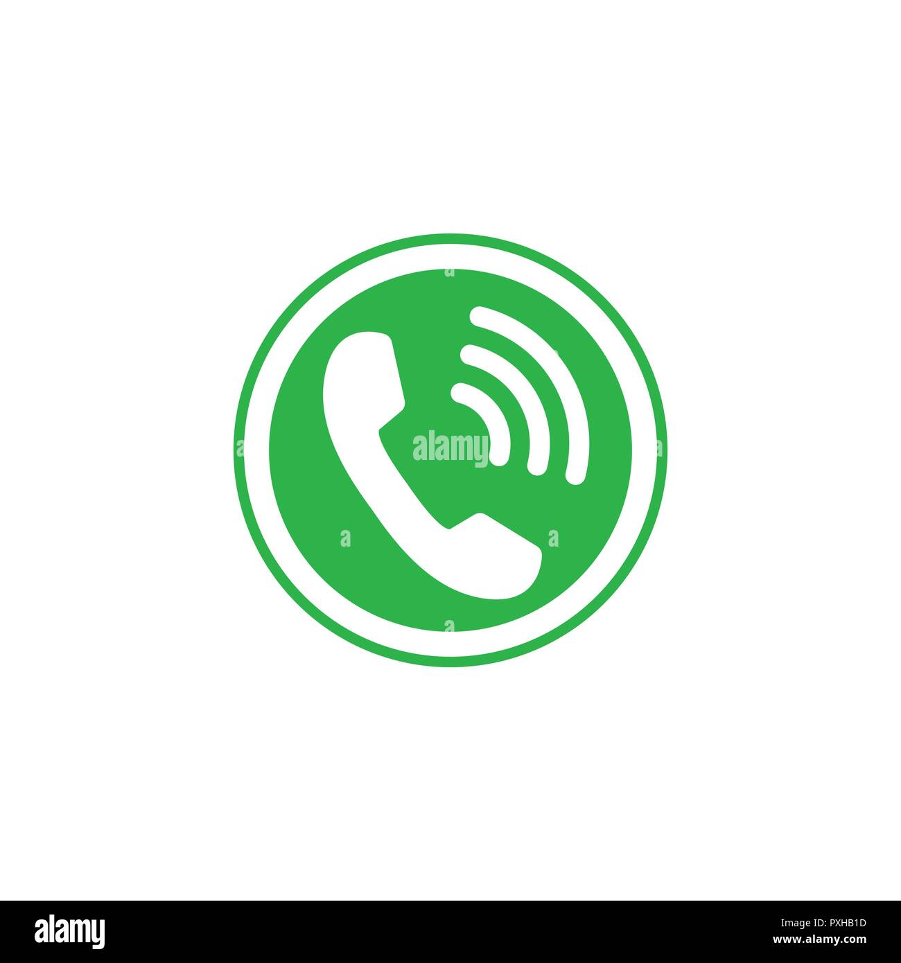 Phone icon, sign Handset Vector illustration Stock Vector Image & Art ...